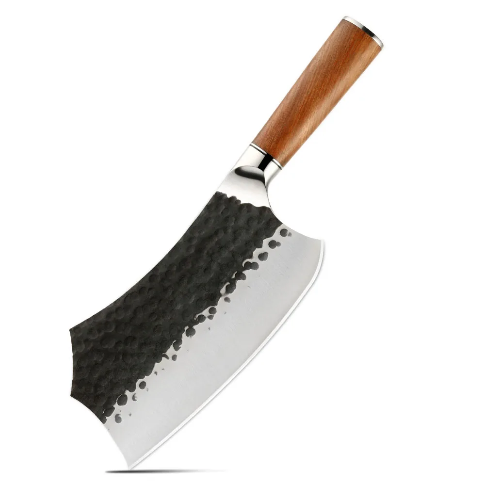 Bunka Knife – Irregular High-Carbon Stainless Steel with Rosewood ...